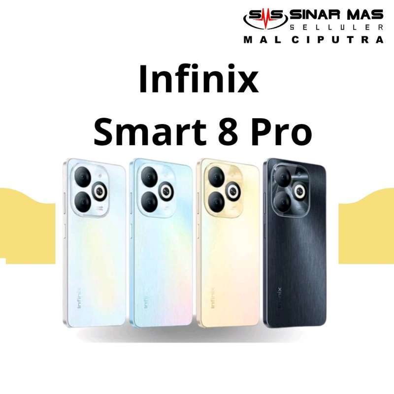 Jual Infinix Smart 8 Pro 8/128GB New - Gold di Seller SINAR MAS SELLULER CL Official Store ...