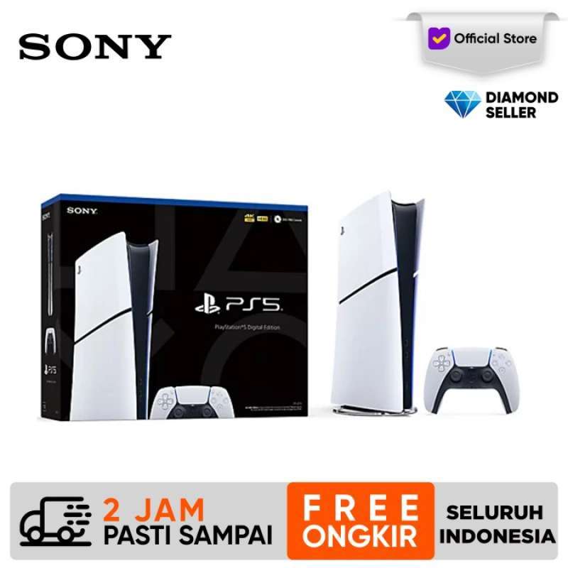 Jual Sony PS5 Slim Console Digital Edition Sony Playstation 5, Ukuran ...