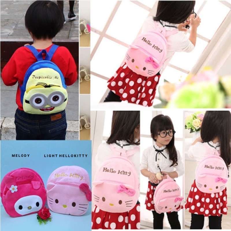 Jual Tas Sekolah Anak Paud/tk Minnie Mouse Red, Tas Karakter Minnie ...