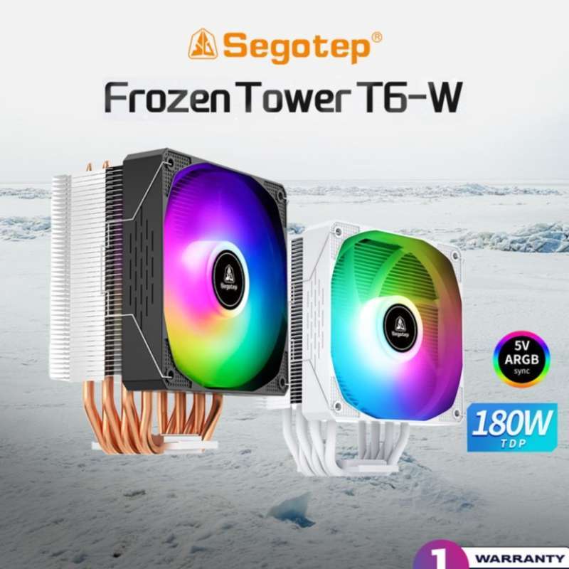 Jual Cpu Cooler SEGOTEP T6 Tower 6Heatpipe ARGB - Putih di Seller ...