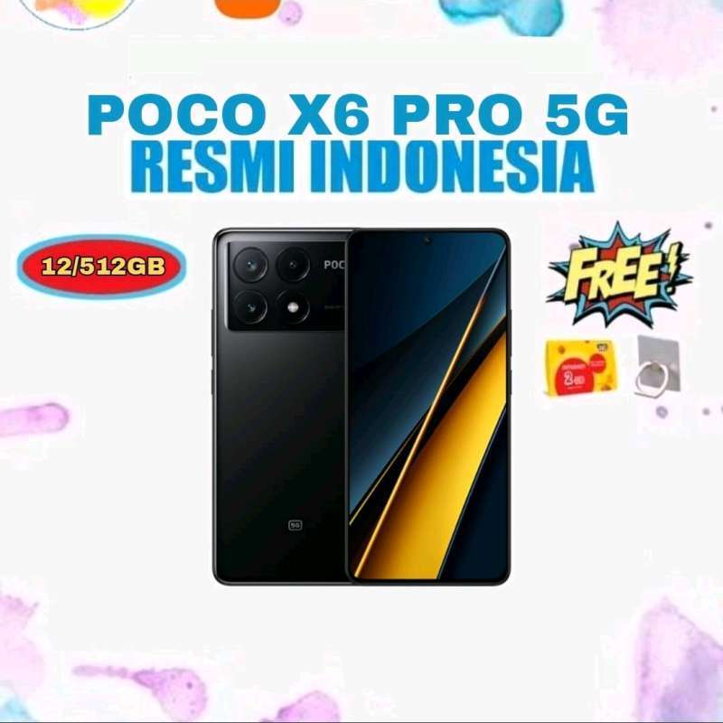 Promo XIAOMI POCO X6 PRO 5G RAM 12GB DAN INTERNAL 512GB GARANSI RESMI INDONESIA - Black Diskon 6 ...