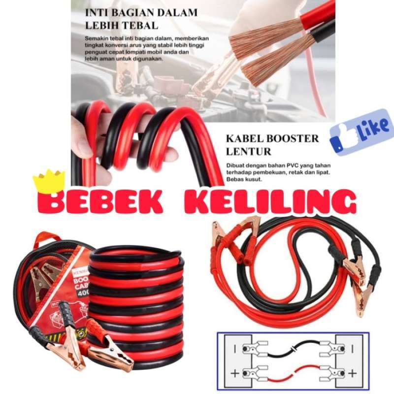 Promo Kabel jumper aki / kabel jumper 400 amper / kabel booster Diskon ...