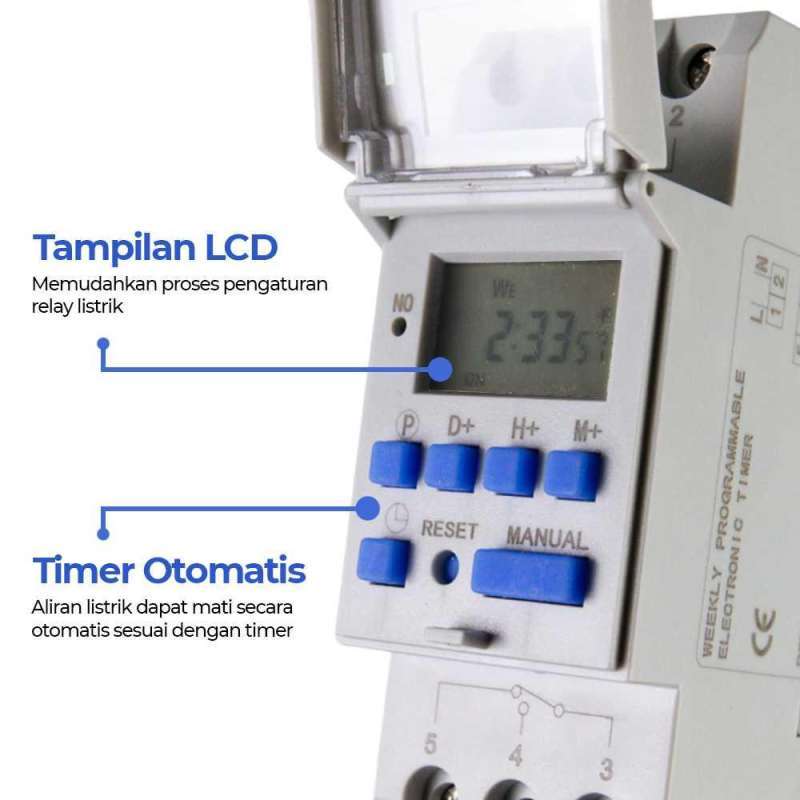 Jual Programmable Digital Timer Switch Relay 20 Program 220V/16A THC15A ... Jual Programmable Digital Timer Switch Relay 20 Program 220V/16A THC15A ...