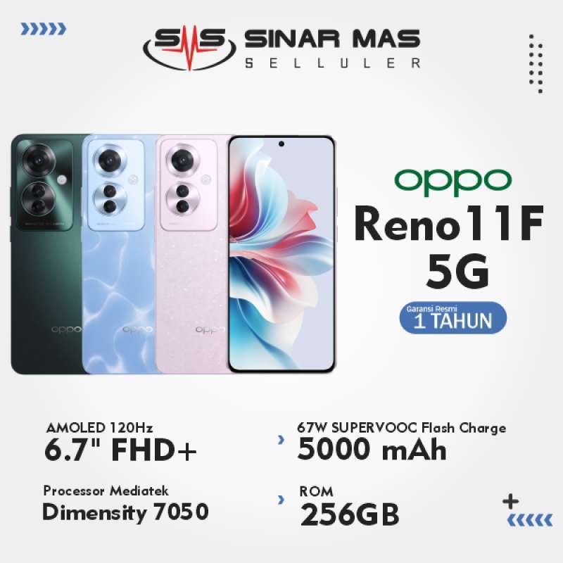 Jual Oppo Reno11 F 5g Smartphone [8gb/256gb] Garansi Resmi - Ocean Blue ...
