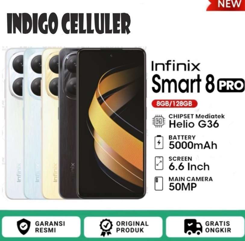 Jual Infinix Smart Pro Ram Garansi Resmi Shinny Gold Di Seller Indigo Mart Sumur