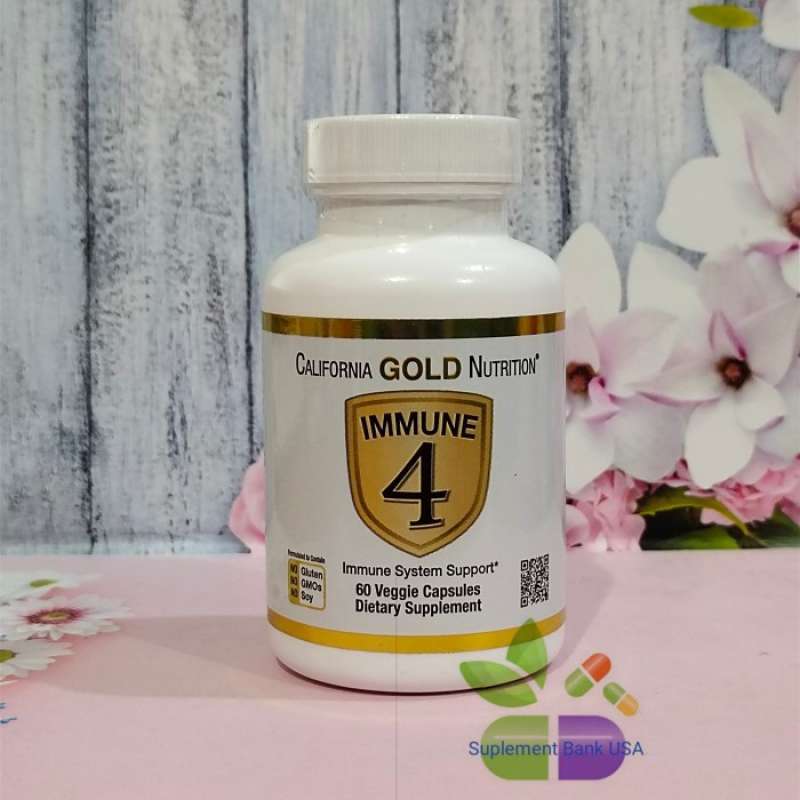 Promo California Gold Nutrition Immune 4 System Support 60 Veg Capsules ...