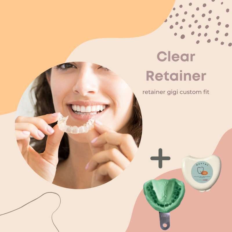 Promo RETAINER GIGI PLASTIK - CUSTOM (BAWAH/LOWER) - MONEY BACK ...