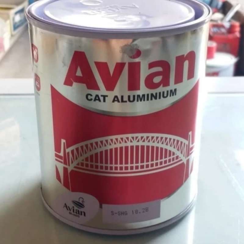 Jual Cat Besi & Plastik Avian 1kg Perak Chrome Silver Alumunium 1 kg di ...