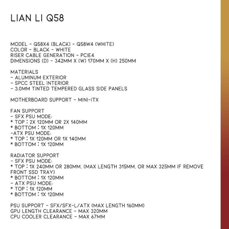 Jual LIAN LI Q58 | Mini-ITX Aluminum Chassis - Hitam di Seller Nano ...