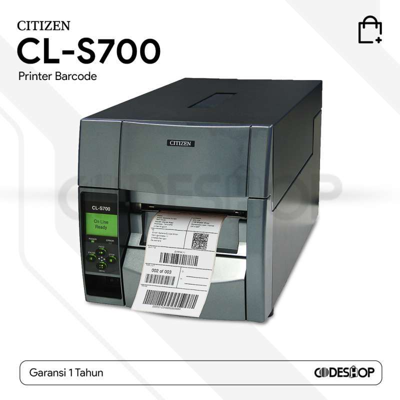 Jual Citizen Cl-s700 Barcode Printer Industrial Cetak Label Gulungan ...