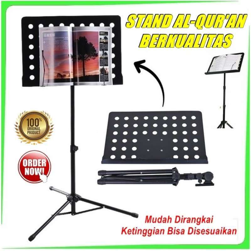 Promo Standing Al Quran Penyangga Dudukan Tripod Meja Alquran Berdiri ...