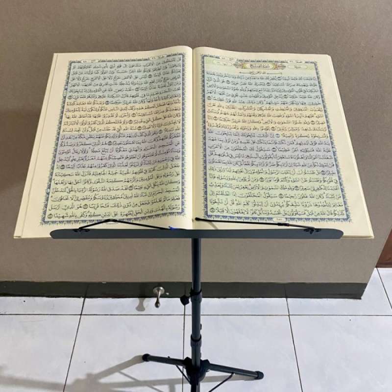 Promo Standing Al Quran Penyangga Dudukan Tripod Meja Alquran Berdiri ...