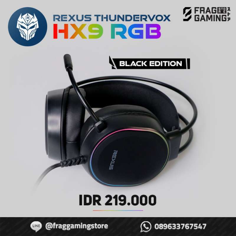 Promo Rexus Thundervox HX9 / HX 9 Black / Hitam - Gaming Headset Diskon ...
