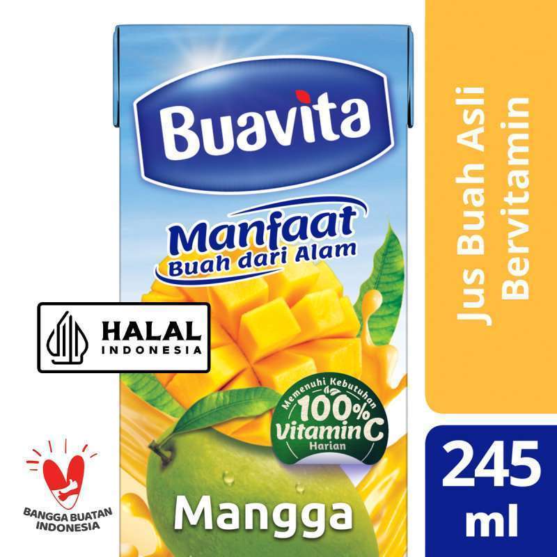 Jual WHS - Paket Kartonan Buavita Manggo [245 mL x 24 Pcs] di Seller Unilever Beverage Official ...
