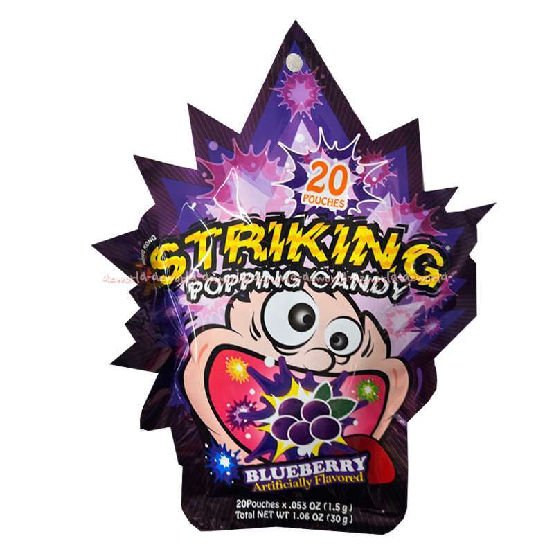 Jual Striking Popping Candy 20pouches Rasa Strawberry Artificially ...