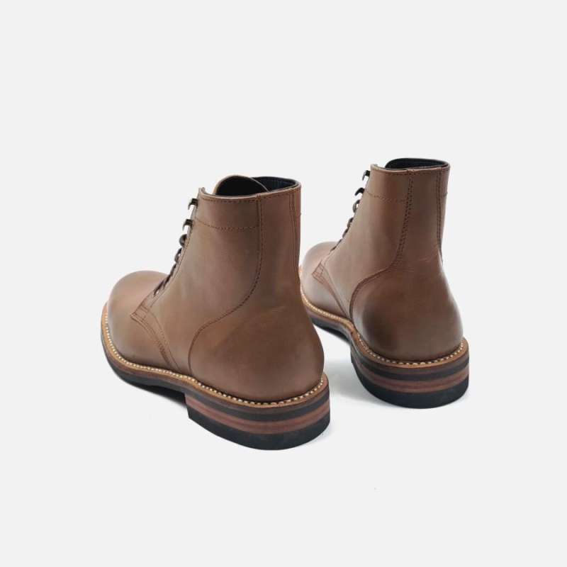 Jual M&t - Sepatu Boots Pria Deimos Pull Up Brown Leather - 39 Cokelat ...