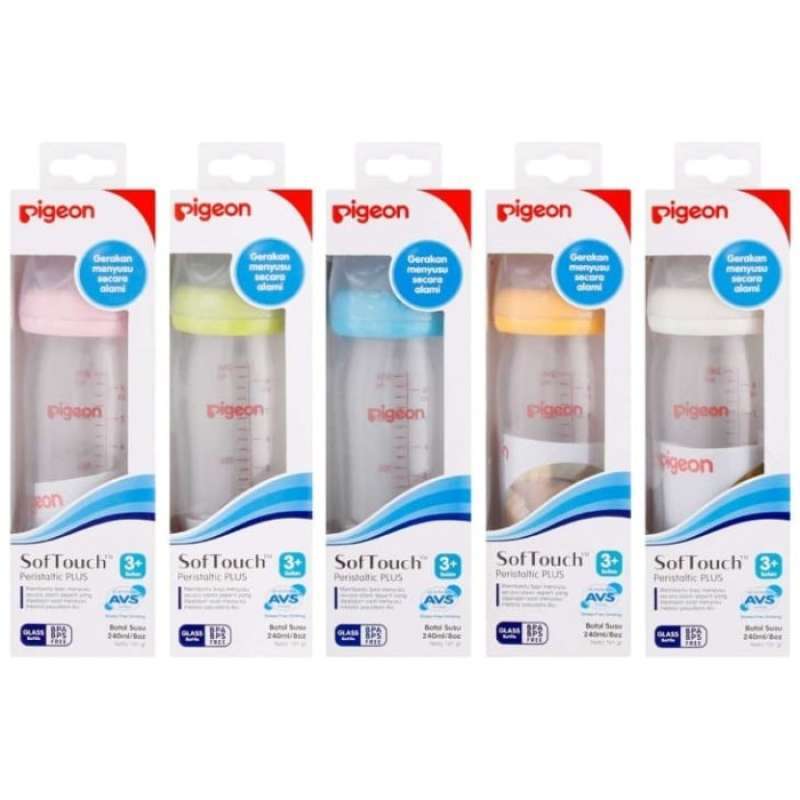 Promo Pigeon SofTouch Peristaltic Plus Wide Neck Bottle PP 240ml Diskon 29% di Seller Luarbiasa ...