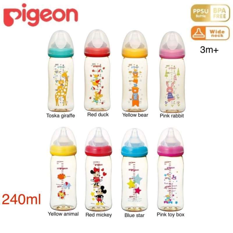 Promo Pigeon PPSU Baby Bottle Wide neck 240ml botol susu ppsu - Multicolor RED Duck Diskon 32% ...