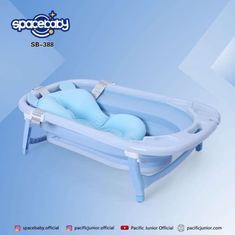 Promo Space Baby Folding Bath SB388 Bak Mandi Lipat Bayi + Jaring Mandi ...