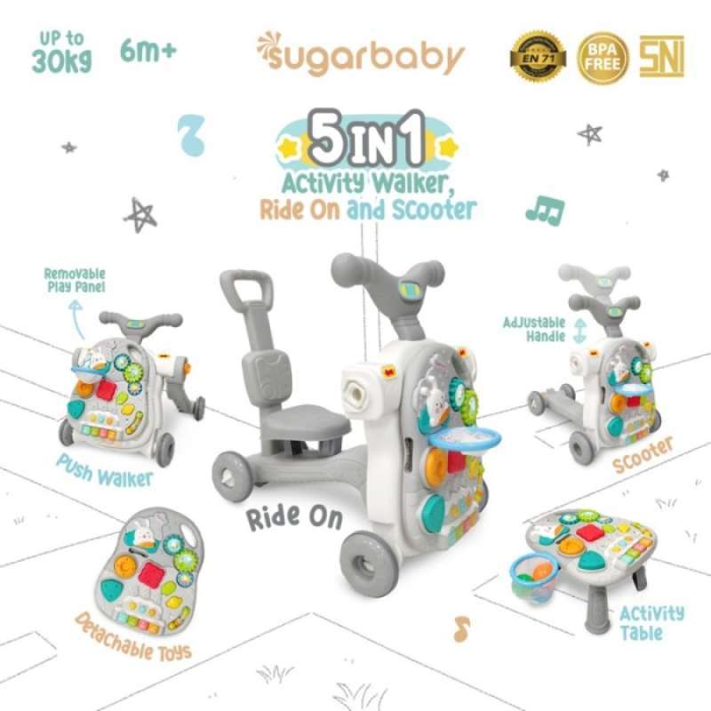 Promo Sugar Baby 2in1 Baby Walker and Playmat Alat Belajar Jalan Anak ...