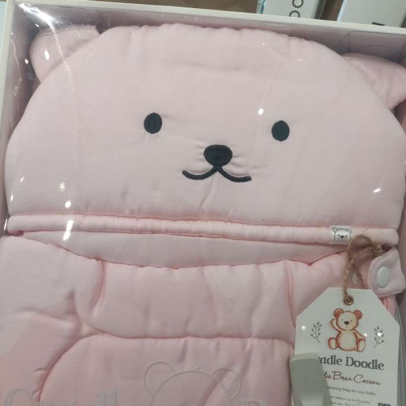 Promo Cradle Doodle - Baby Cocoon Polar Bear - Pink Bear Multicolor ...