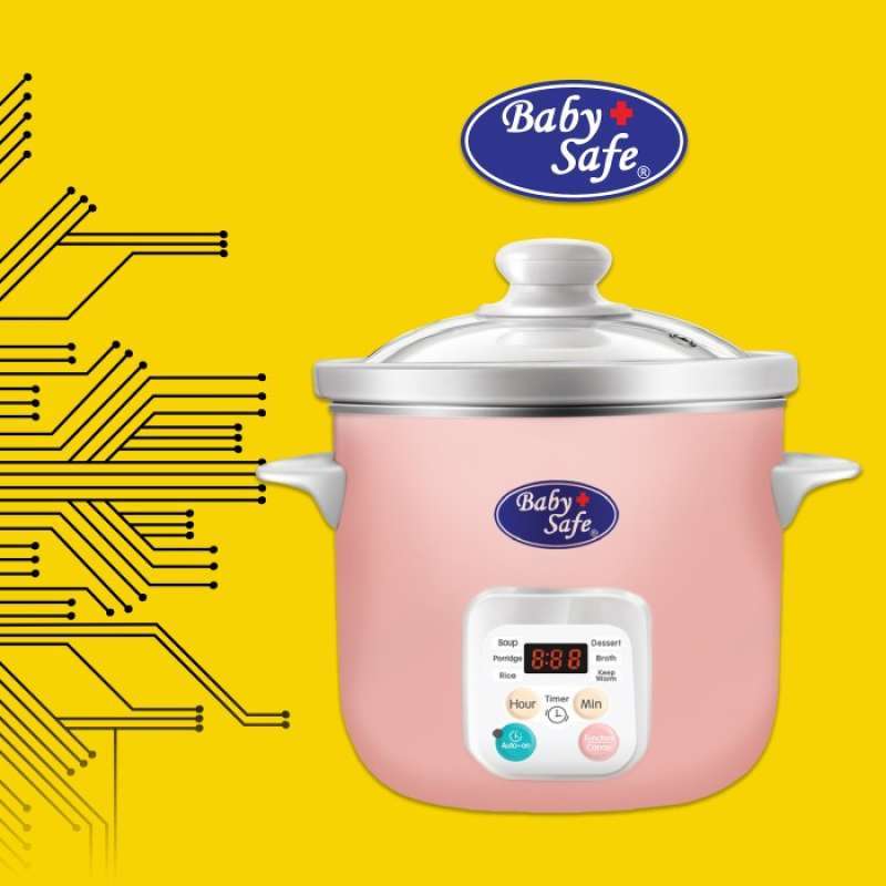 Promo Baby Safe Slow Cooker 0.8L, 1.2L dan 1.5L Alat Masak Makanan Bayi ...