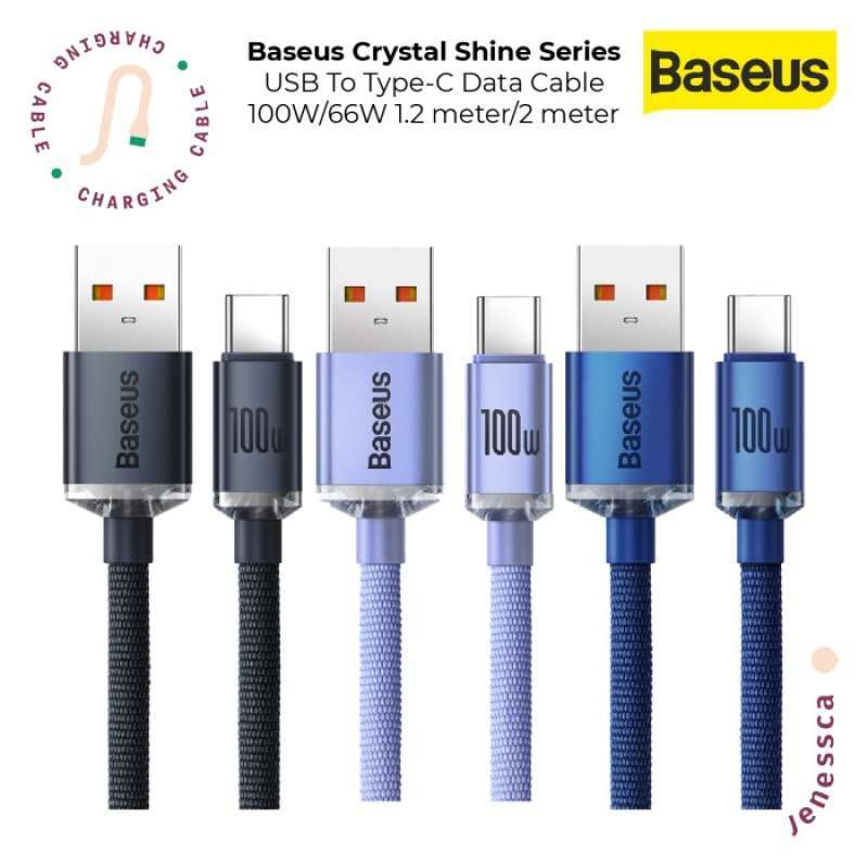 Promo KABEL DATA TYPE-C BASEUS 100W/66W SUPER CHARGE 6A 100W USB TO ...