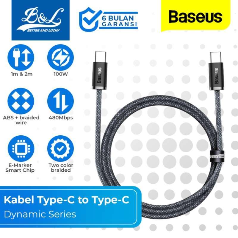 Promo Baseus Dynamic Series Kabel Data Type C To Type C 100w Fast