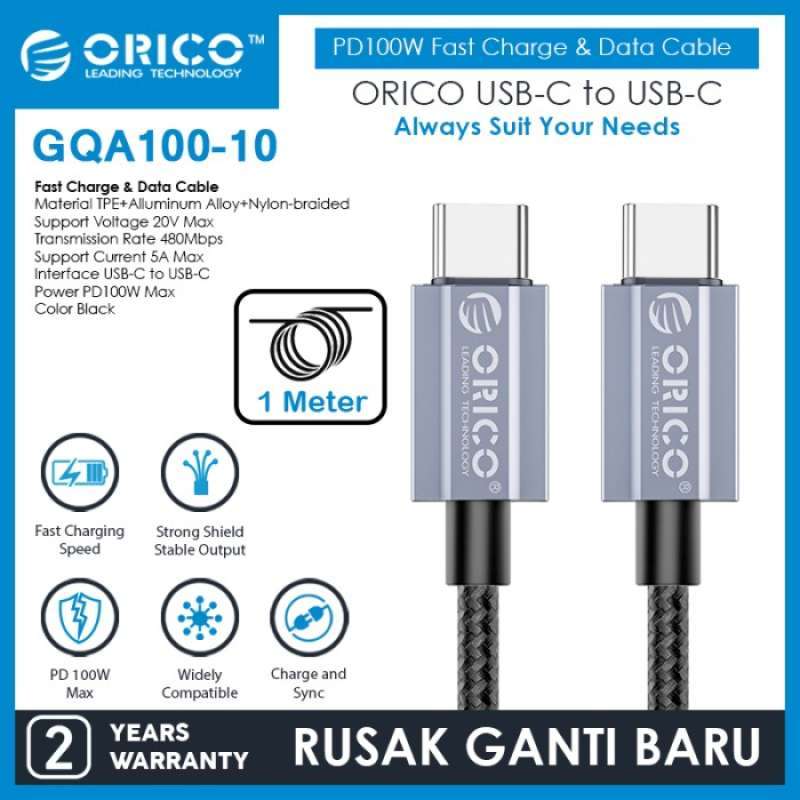 Promo Co Usb C To Usb C Pd100w Fast Charge And Data Cable Gqa100 Diskon 50 Di Seller Markmarket