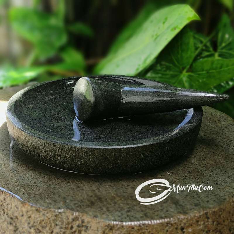 Jual Cobek Batu Asli 20cm Siap Pakai Tahan Jamur Anti Belatung Tipe ...