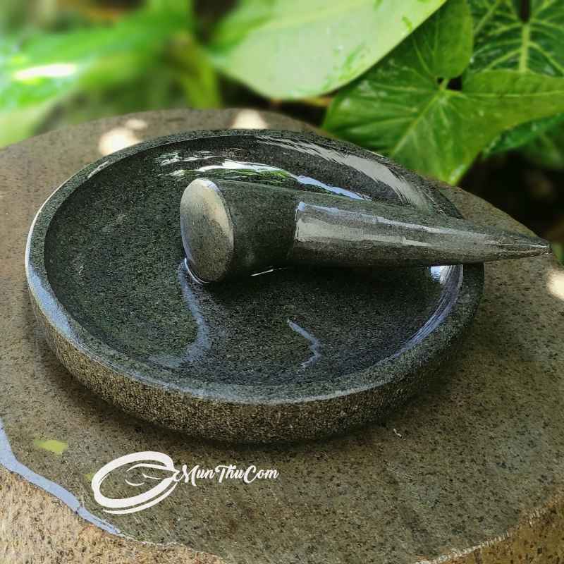 Jual Cobek Batu Asli 20cm Siap Pakai Tahan Jamur Anti Belatung Tipe ...