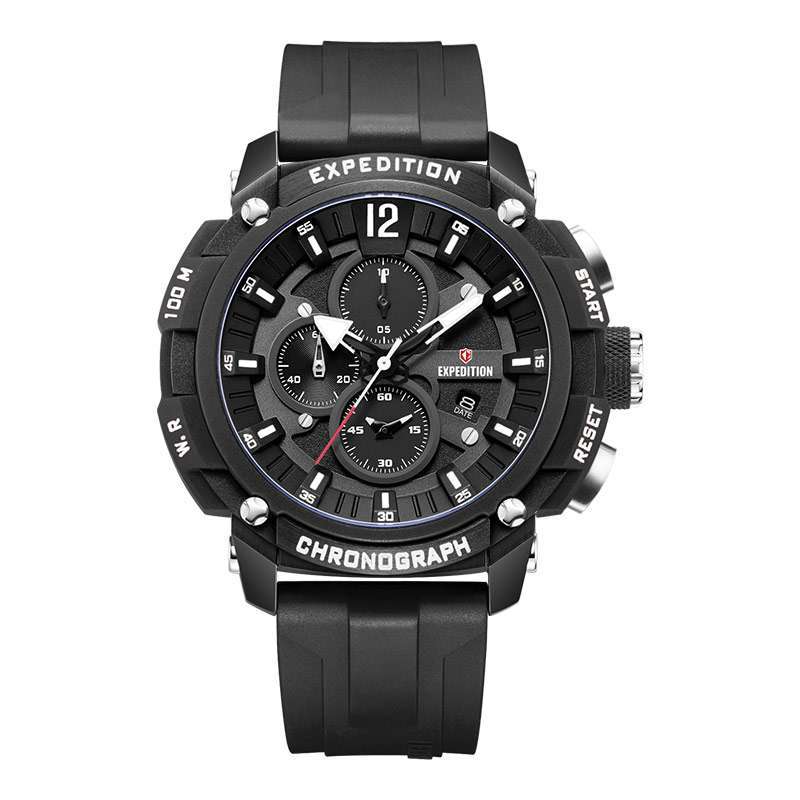 Promo Jam Tangan Pria Expedition Chronograph E 6781 PMC RTBBAGR Men ...