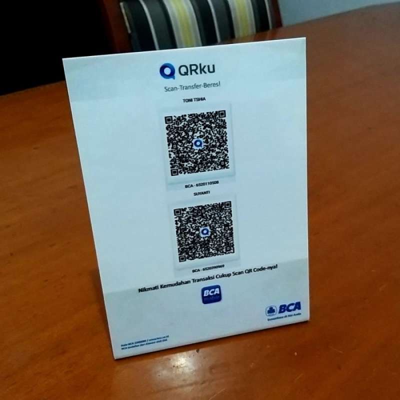 Jual Code QR Stand Acrylic Display A4 UV Print SignBoard di Seller savagemall - Wijaya Kusuma ...