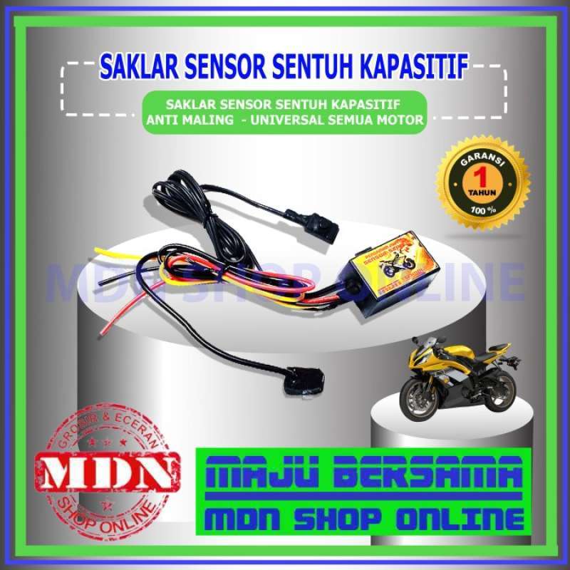 Promo SAKLAR SENSOR SENTUH KAPASITIF PENGAMAN MOTOR ANTI MALING Diskon 50% di Seller Barayana ...