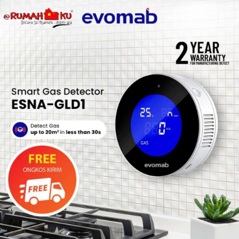 Promo Evomab Smart Home Gas Detector Portable Pendeteksi Sensor Gas ...