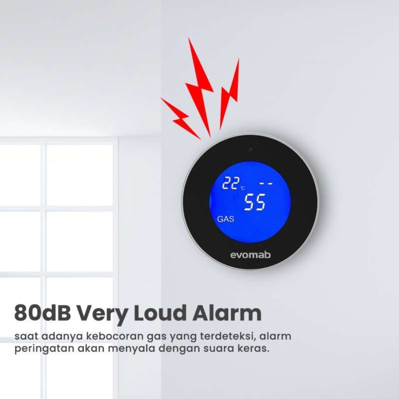 Promo Evomab Smart Home Gas Detector Portable Pendeteksi Sensor Gas ...