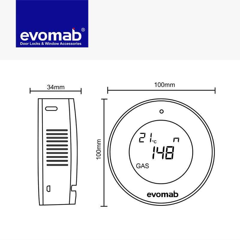 Promo Evomab Smart Home Gas Detector Portable Pendeteksi Sensor Gas ...