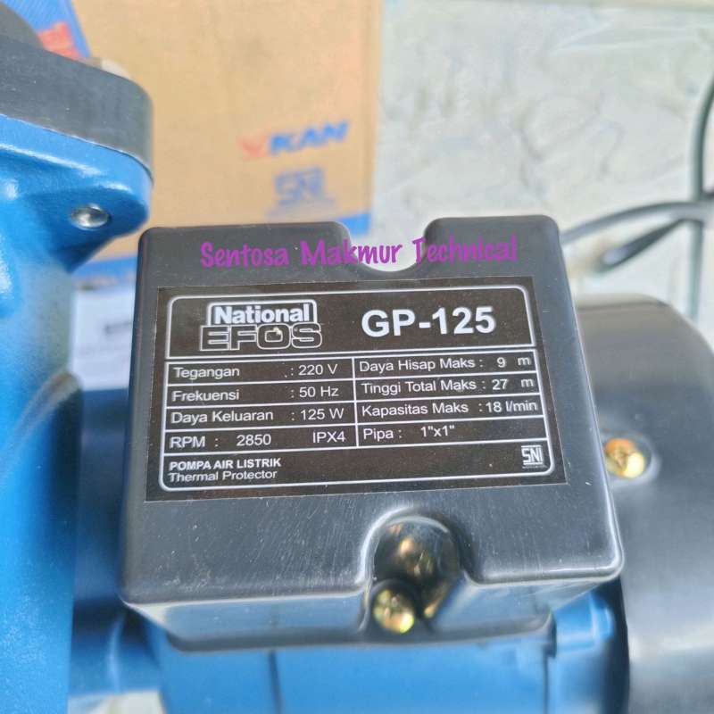 Jual National Efos Gp-125 Pompa Air Dorong Sumur Dangkal Non Otomatis Gp125 Di Seller ...