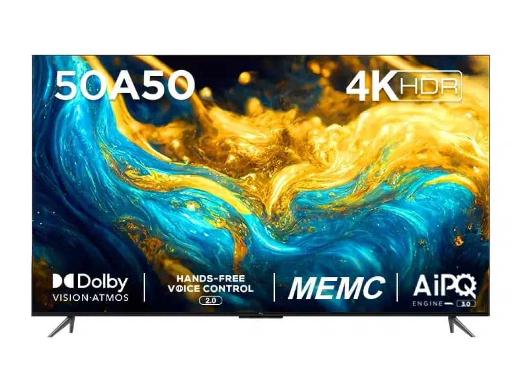 Promo Tcl 50a50 Google Smart Led Tv 50 Inch Uhd 4k Memc Dolby Atmos ...