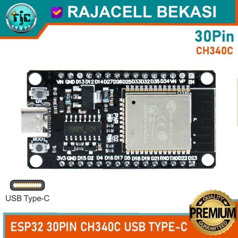 Promo ESP-32 NEW DEVELOPMENT BOARD USB TYPE-C ESP32 WROOM WIFI ...