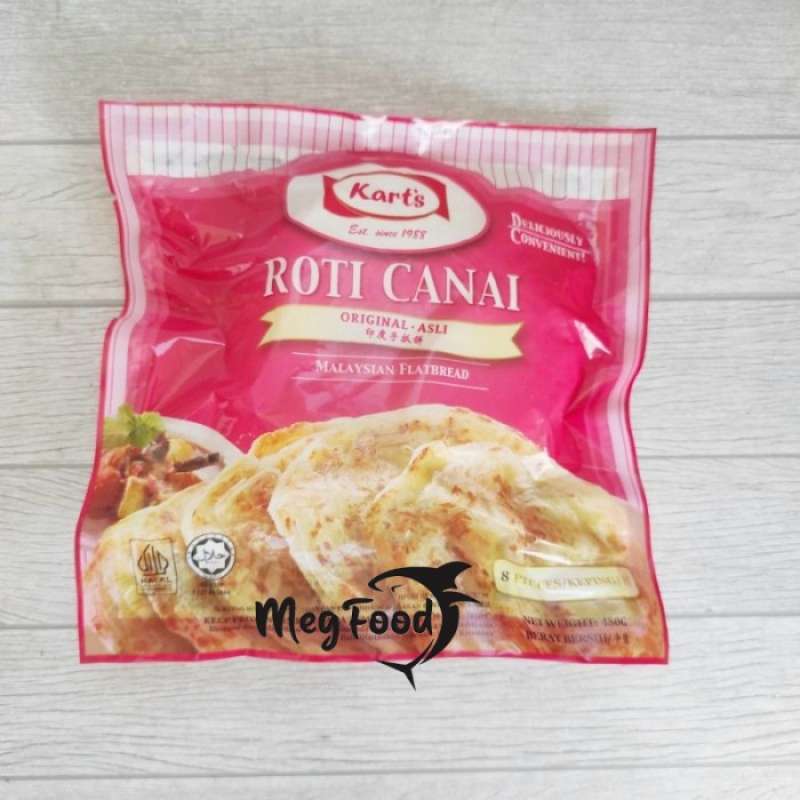Jual Karts Roti Canai Original / Tossed Flatbread Halal 480gr ( 8 Pcs ...