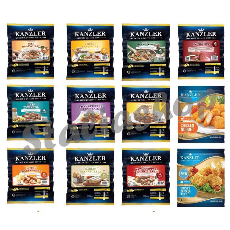Jual Nugget Kanzler Crispy Beef Cocktail Blackpepper Cheese Frankfurter ...