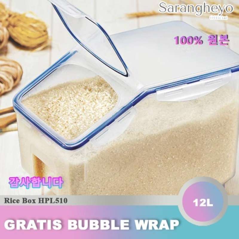 Promo Rice Box Wadah Kotak Tempat Penyimpanan Beras 12L 10kg Locknlock ...