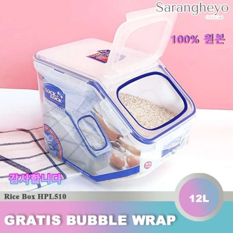 Promo Rice Box Wadah Kotak Tempat Penyimpanan Beras 12L 10kg Locknlock ...