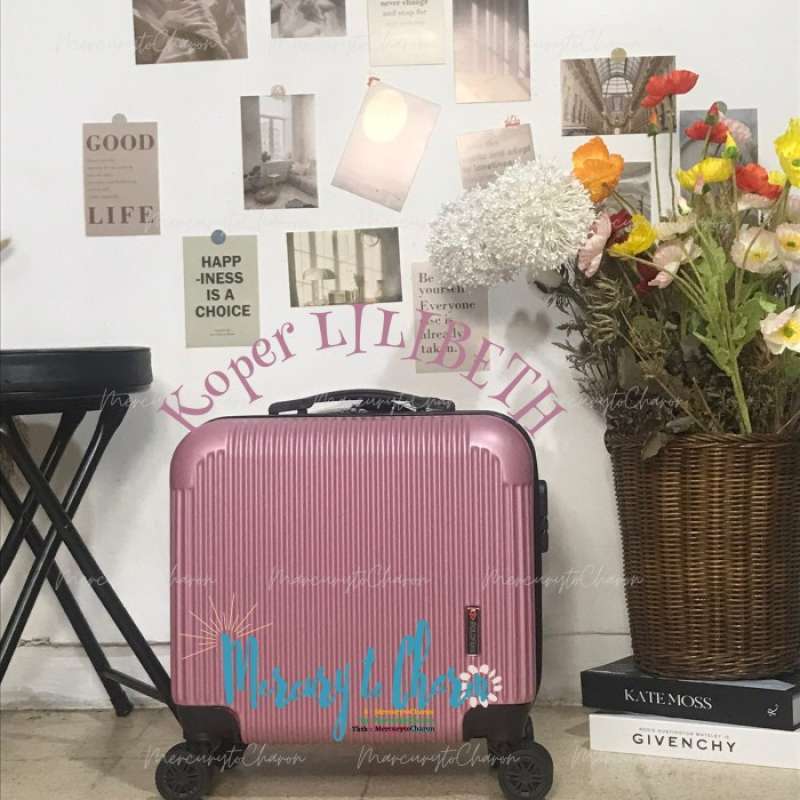 Promo Koper Kabin 17 Inch LILIBETH Series Cabin Pilot Suitcase - Rose ...
