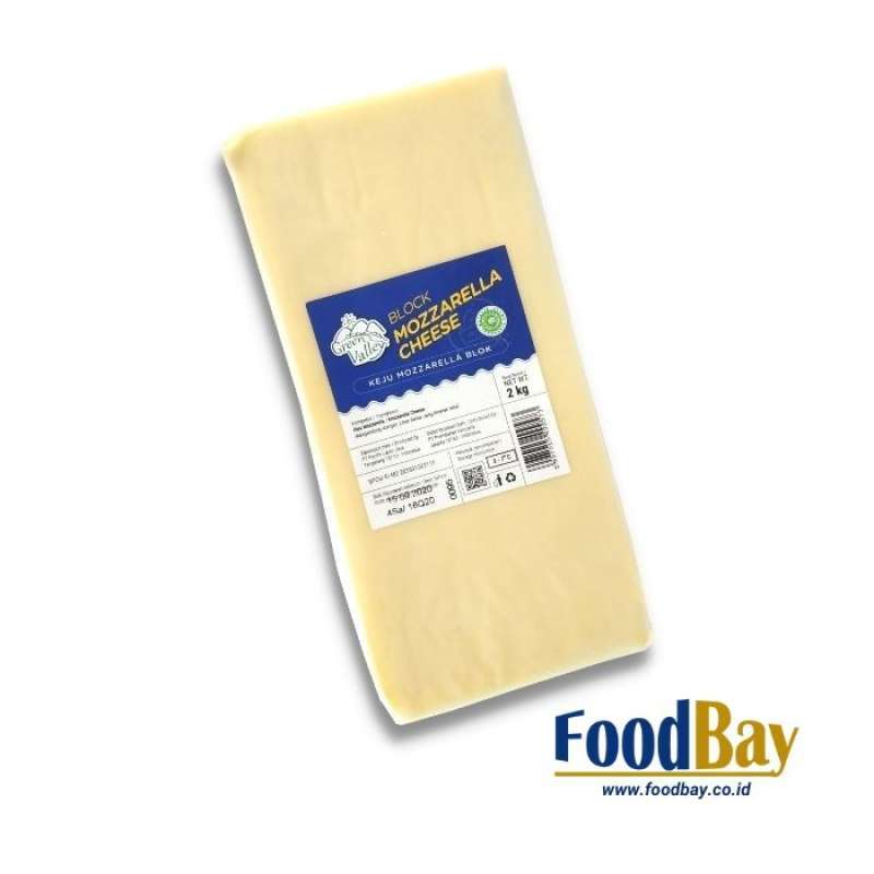Promo Green Valley - Block Mozzarella Cheese (keju Mozzarella Balok) 2 ...