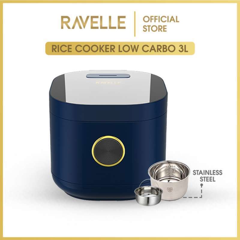 Promo Ravelle Rice Cooker Digital Low Carbo 3 Liter Ultima White Baru ...