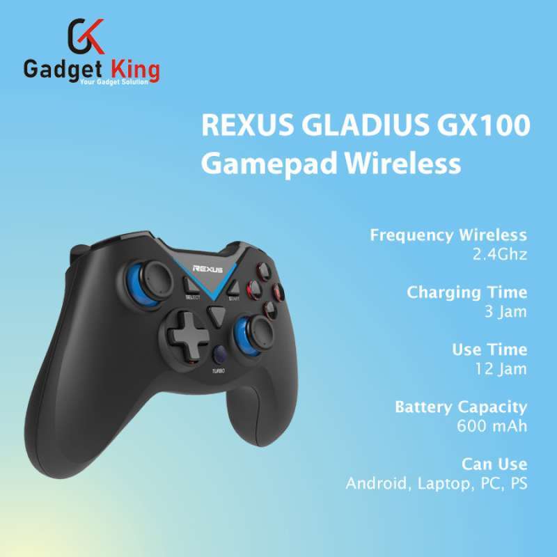 Promo Rexus Gladius GX100 Gamepad Wireless Stick Gaming Android PC ...