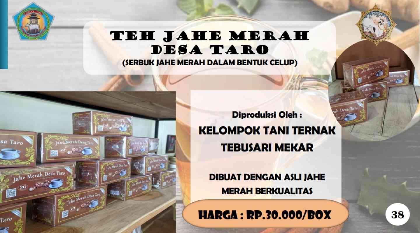 Jual TEH JAHE MERAH DESA TARO (SERBUK JAHE MERAH DALAM BENTUK CELUP) di ...