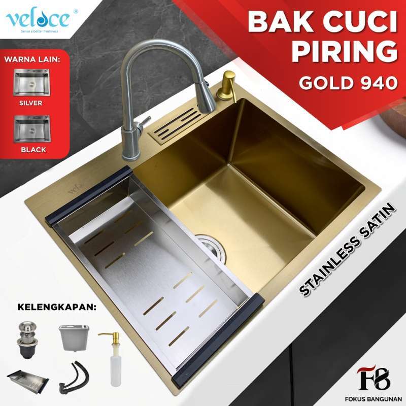 Promo Bak Cuci piring 6045 Stainless SUS 304 Kitchen sink Minimalis ...